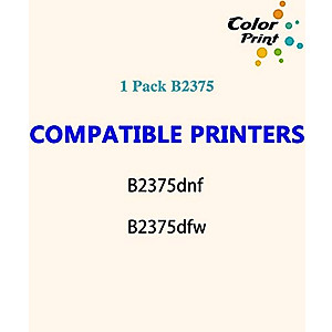 1-Pack Compatible Toner Cartridge Replacement for Dell B2375DNF Toner Cartridge 2375DNF 2375 C7D6F 593-BBBJ 8PTH4 Used for Dell B2375dfw B2375 Printers (Black, 10,000 Pages)