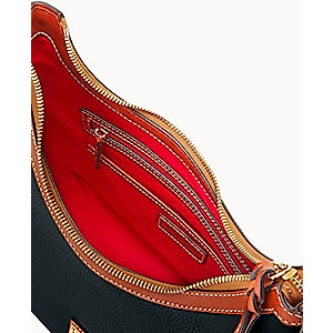 Dooney & Bourke Pebbled Leather Hobo Shoulder Bag (black)