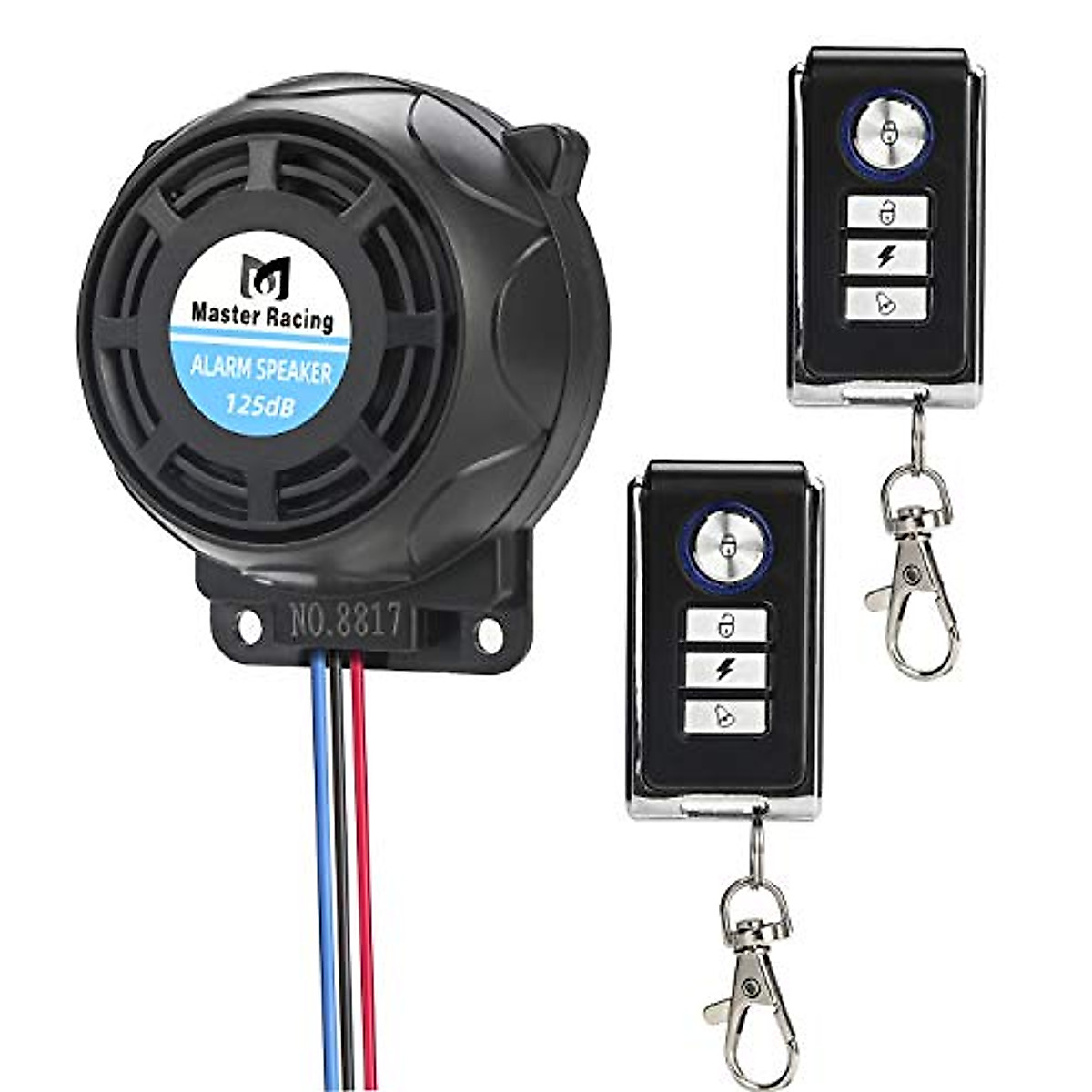 Rupse Motorcycle Wireless Alarm System Bicycle Car Anti Theft Security Burglar Double Remote Control Warner Horn Adjustable Sensitivity