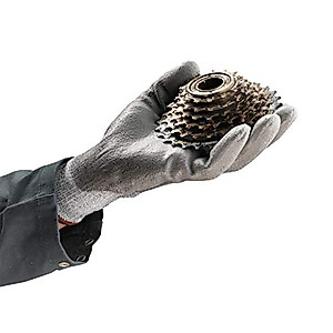 Ansell HyFlex 11-627 Lycra Light Duty Safety Glove with DSM Dyneema Technology, Abrasion/Cut Resistant, Size 10, Gray (Pack of 12 Pair)