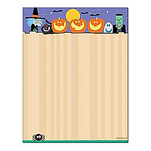 Halloween Stationery - 8.5 x 11 - 60 Letterhead Sheets - Halloween Printer Paper