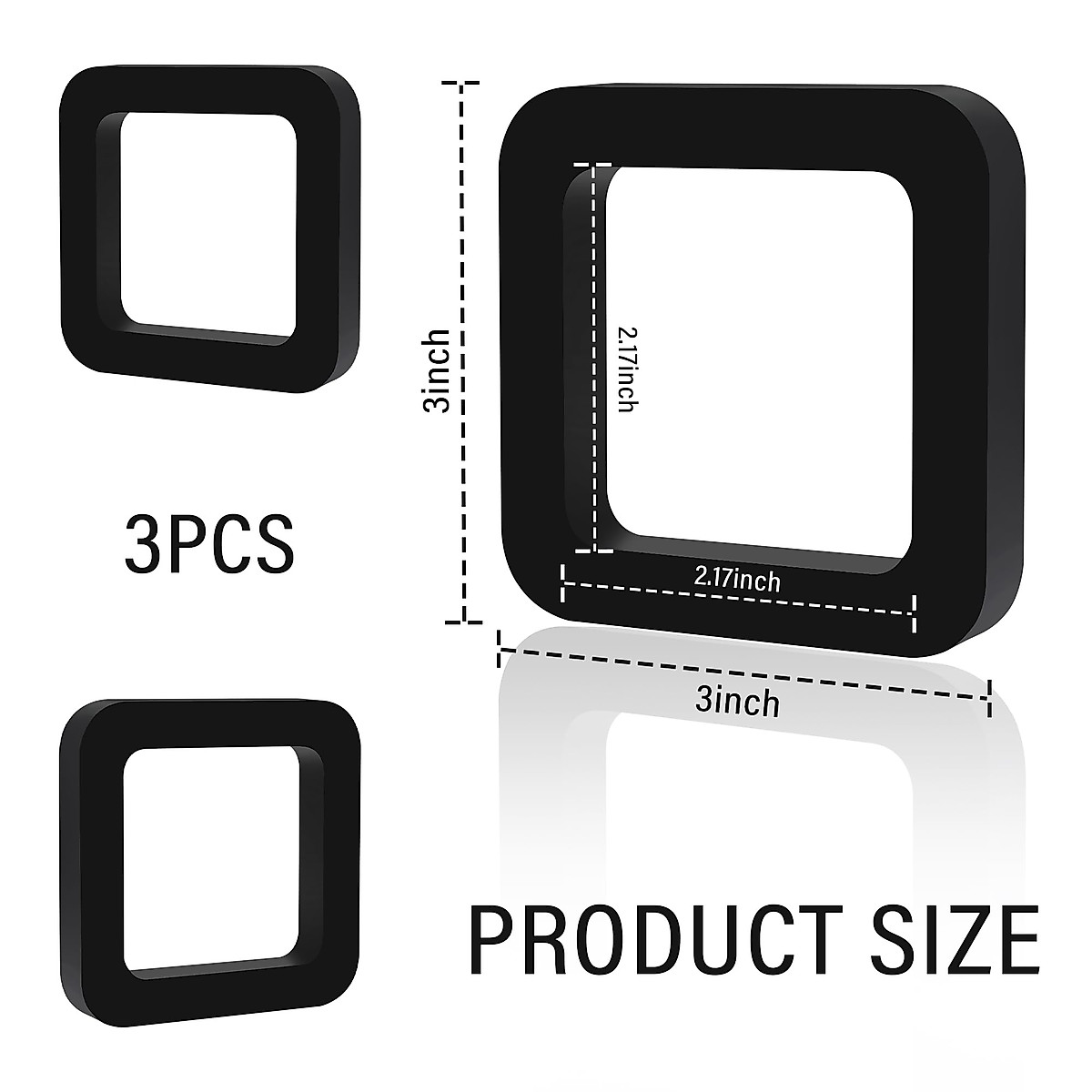 3PCS Hitch Rattle Stopper,Rubber Hitch Receiver Silencer Pad for 2 Inch Trailer Hitch Receiver Bumper Gooseneck,Trailer Hitch Accessories to Eliminate Noise & Ruduce Rattle