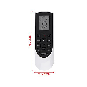 OriGlam YAN1F1 Air Conditioner Remote Control Replacement for Gree VIR09HP115V1AH VIR12HP230V1AH AC Air Conditioning Remote Controller