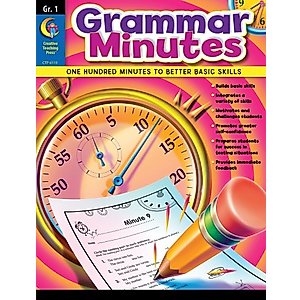 Creative Teaching Press Grammar Minutes Workbook, Grade 1