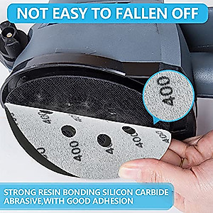 Willstar 120Pcs 5 Inch 8 Hole Sanding Discs, Hook and Loop Sandpaper Wet Dry Silicon Carbide Flocking Sanding Pads - 240/320/400/600/800/1000/1500/2000/3000 Grit Assorted Sander Sandpaper