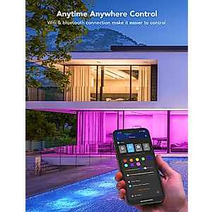 Govee Smart Light Bulbs, 1200 Lumens Dimmable BR30 Bulbs, RGBWW Color Changing Light Bulbs, WiFi LED Bulbs, 16 Million Colors, Work with Alexa, 2 Pack