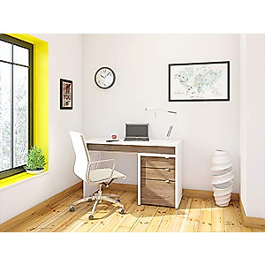 Nexera Liber-T Home Office Bundle / 400609 White/Walnut