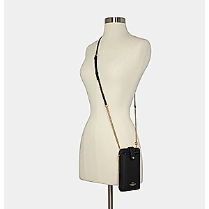COACH Womens North/South Phone Crossbody (IM/Black)
