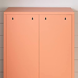 South Shore Crea Metal 2-Door Accent Cabinet, Orange