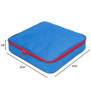 KISLANE Carrying Case for 12 Monster Jam Toy Trucks, Kids Toy Cars Storage Bag Hold 12 Monster Jam Toy Trucks, Bag Only (Blue)