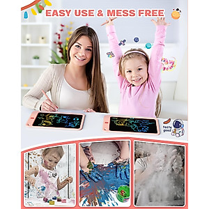 bravokids LCD Writing Tablet 10 Inch, Toys for 3-10 Year old Girl Boy, Colorful Doodle Board Drawing Pad for Kids, Learning Educational Birthday Gift for Toddler Age 3 4 5 6 7 8 9 10 Year Old (Pink)