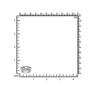 Silvershake 8MM White Cultured Freshwater Pearl 925 Sterling Silver Band Ring Size 8