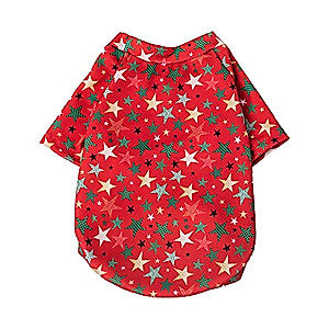 Hawaiian Style Dog Shirts, Colorful Puppy Sweatshirt, Breathable Pet Printed T-Shirts Clothes for Small Medium Large Boy Girl Doggie Cats 4 2XL