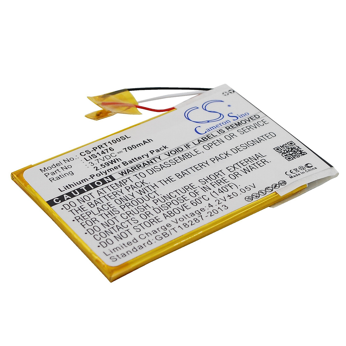 Cameron-Sino Replacement Battery for Sony Ebook, eReader PRS-T1, PRS-T2, PRS-T3, PRS-T3E, PRS-T3S