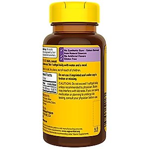 Maximum Strength Biotin 5000 mcg Softgels, 120 Count Value Size