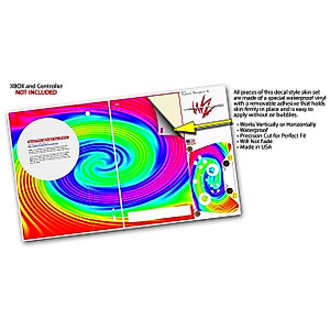WraptorSkinz Skin Decal Vinyl Wrap compatible with the XBOX Series S Console and Controller Rainbow Swirl (GAMING CONSOLE NOT INCLUDED)