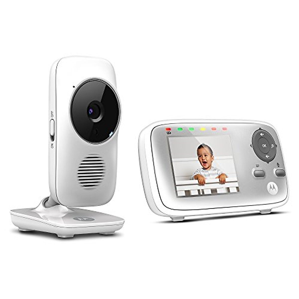 Motorola MBP483 2.8" Video Baby Monitor with Digital Zoom, Two-Way Audio and Room Temperature Display