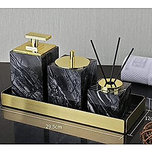 GOOFFY Marble Soap Dispenser Fillable Pressed Foam Lotion Dispenser Deluxe Soap Pump for Restrooms Soap Pump Dispenser7.4oz Soap