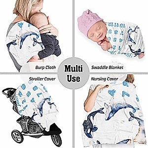 Personalized Whale Baby Blanket,Whale Blanket,Baby Blanket Whale,Baby Whale Security Blanket,Baby Whale Theme,MIlestone Whale Blanket For Kids,Swaddle Blanket Whale,Baby Boy Whale, Baby Blanket Ocean
