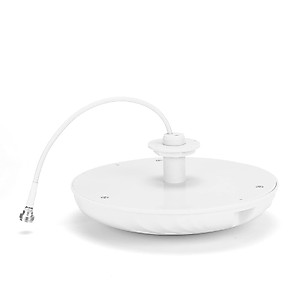 ZDTECH Ultra Thin Dome Ceiling Antenna, Omni-Directional Indoor Antenna, Wide Band Mount Dome Antenna with N-Female Connector for Cell Phone Signal Booster Router Gateway (698 to 4000 MHz)