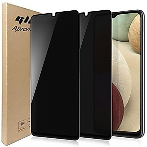 NC 2 Pack Privacy Screen Protector Compatible with Samsung Galaxy A33 / A42 / A32 / A12/ A13 / A02S / A03S, Tempered Glass Anti-Glare Full Coverage Film, Anti-Spy Black Shield Saver