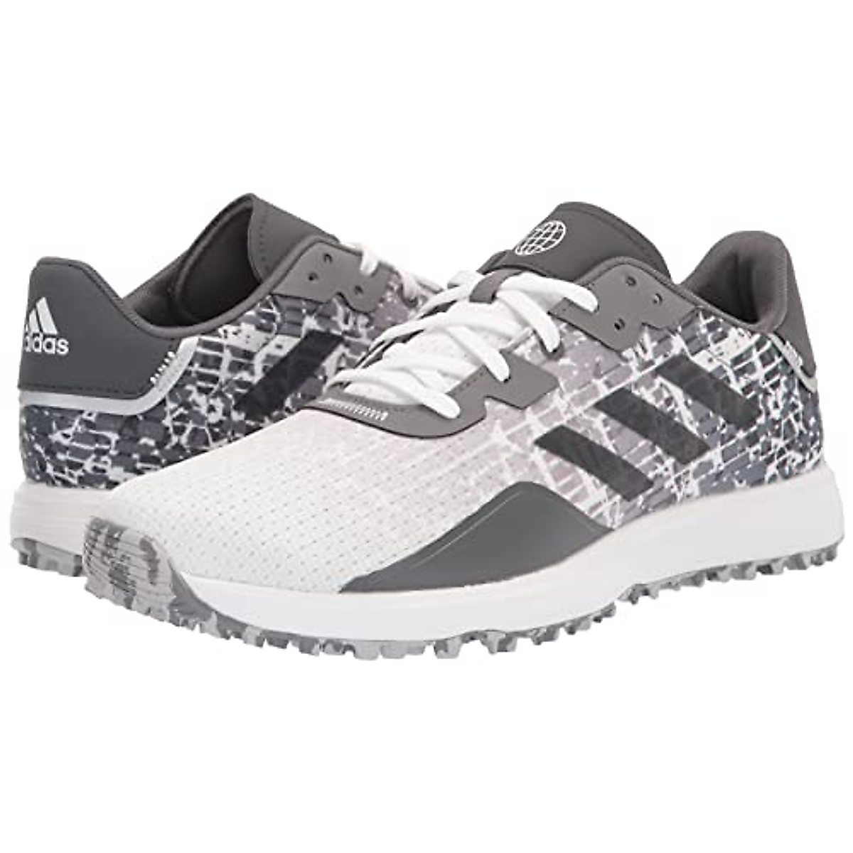 adidas Men's S2G Spikeless Golf Shoes, Footwear White/Grey Three/Grey Two, 9