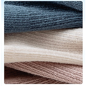 FYLuoke Baby Knee High Stockings Socks Girls Newborn Infants Long Socks Boys Toddlers Ruffled Socks(Knee-High 6 Pairs,0-6Months)