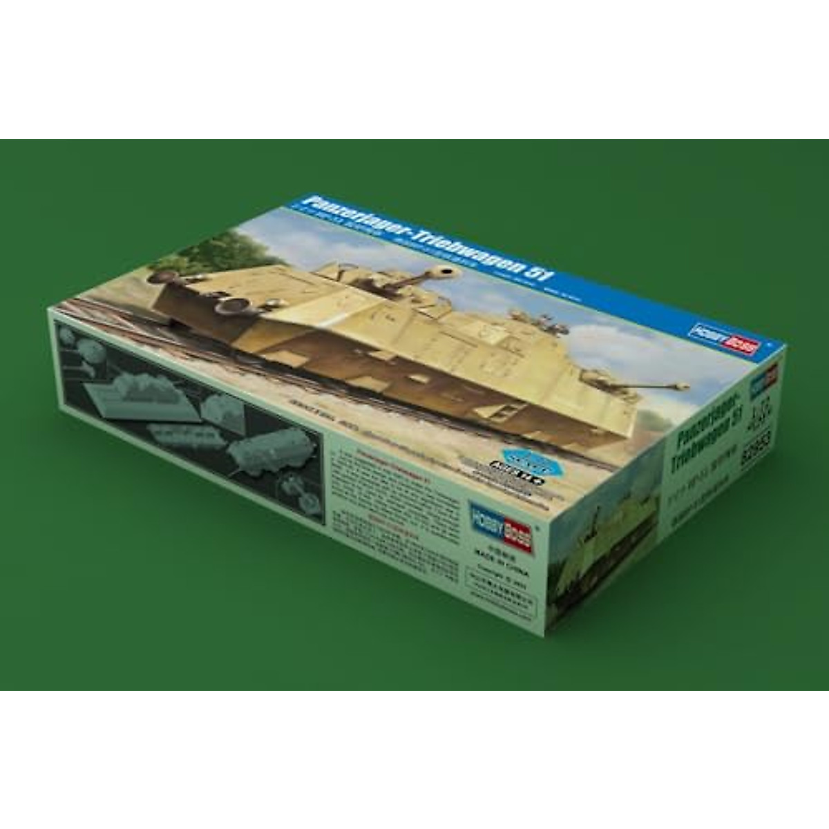 Hobbyboss 82953 1/72 Tank Hunter Railcar 51 Model Kit, Multi-Coloured