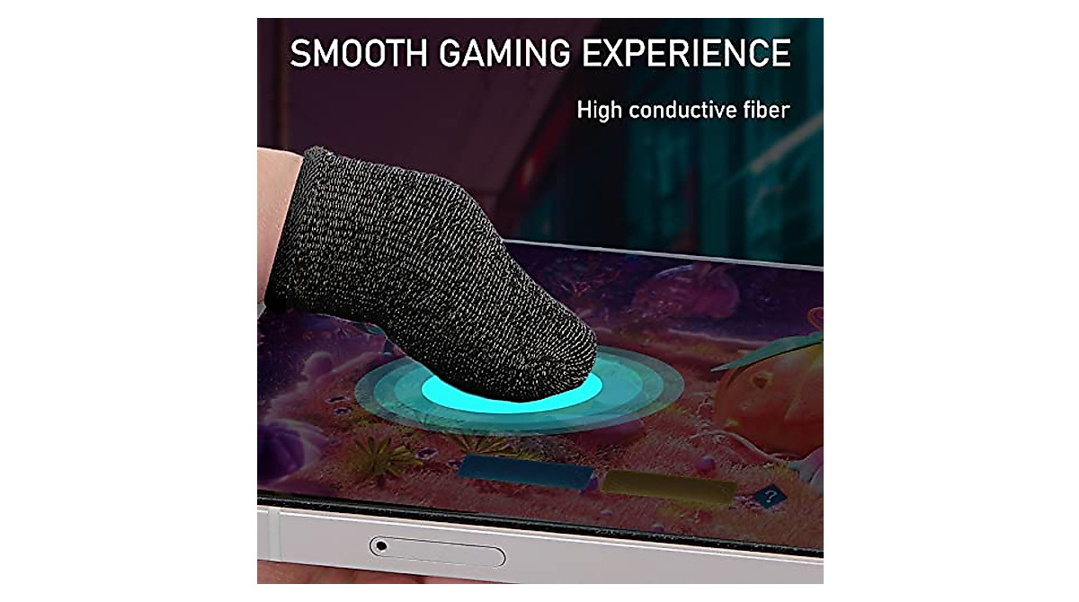 40 Pieces Gaming Finger Sleeve For Gaming Thumb Sleeves Mobile Gaming ...