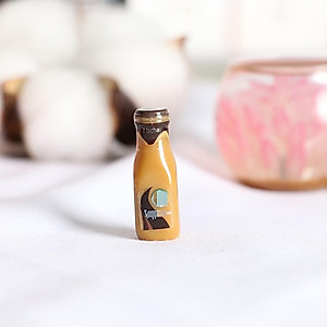 SXFSE Dollhouse Decoration Accessories, 1:12 Dollhouse Ornament 5 Pcs Mini Bottled Coffee Drink Set