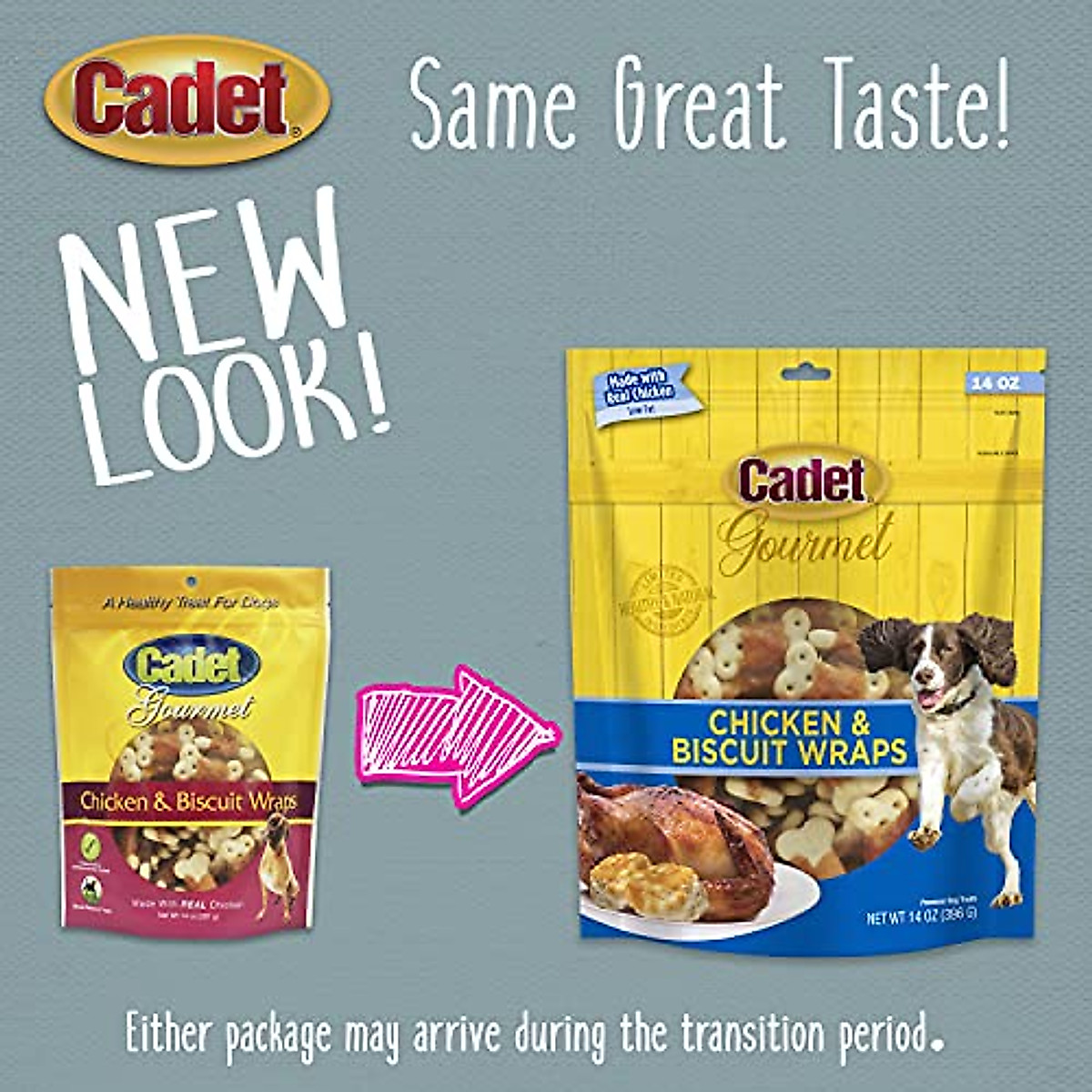 Cadet Gourmet Chicken Wrapped Biscuit Dog Treats 14 oz.