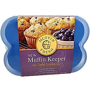 Muffin Fresh Container (Holds 6 Muffins) - Reusable Muffin Storage/Muffin Saver Container - Eco Friendly - A Shark Tank Product