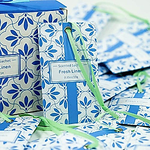 SCENTORINI Linen Scented Drawer Liners, Linen Scented Sachets for Drawers, Closets, 20 Pack