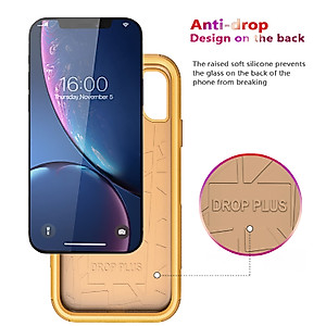Diverbox for iPhone Xr Case [Shockproof] [Dropproof] [Dust-Proof],Heavy Duty Protection Phone Case Cover for Apple iPhone XR (Yellow)