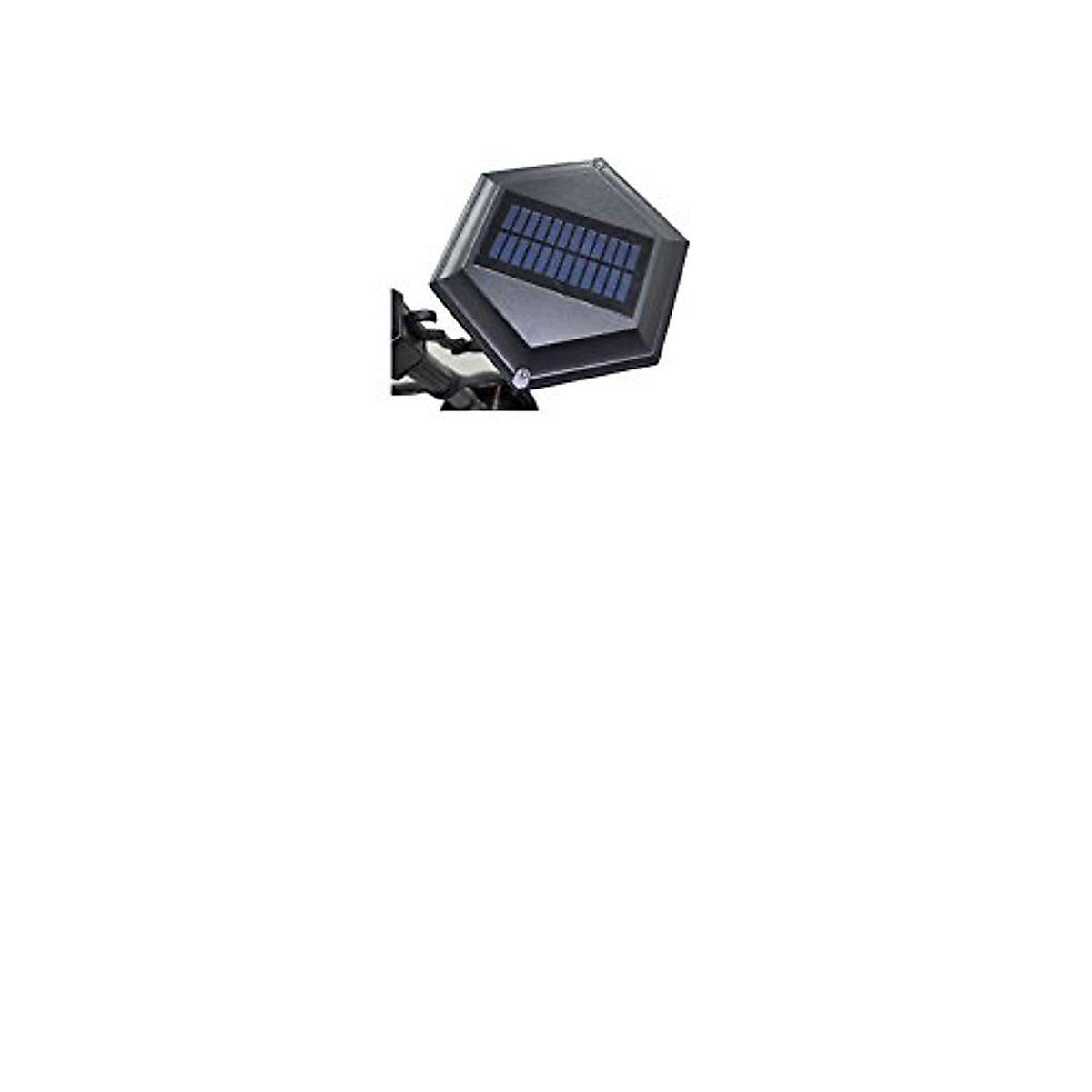 Sun-Ray 312007 Martens Two Head Solar Lamp Post and Planter, 7 ft, Black
