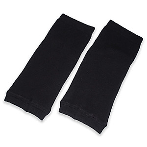 CuteBox Company 1 Pair of Black Soft Comfortable Cotton Toeless Socks for Exercising, Dancing, Pedicures, Yoga, Pilates, or just with Sandals or Flip Flops, Machine Washable