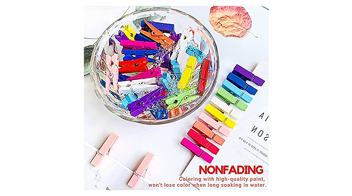Mini Colored Clothes Pins - Perfect for Crafts & Photos