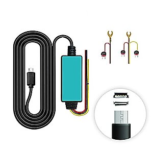 Car Dash Cam Hardwire Kit with Low Profile Micro3 Fuse Adapter Car Circuit Fuse Holder Compatible with SAMEUO U700 / U750 Car Video Recorder dash camera All Other Micro3 Fuse USB Port Device-11.5ft/3m