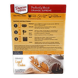 Duncan Hines Signature Orange Supreme Cake Mix 15.25oz (pack of 2)