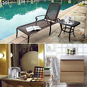 Lermende 3pcs TSA Approved Toiletry Bag For Women, Travel Toiletry Bag for Men, Airport Carry On Small Clear Toiletry Bag Cosmetic bag For Travel Toiletries - Clear