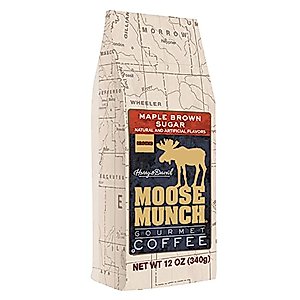 Moose Munch Gourmet Ground Coffee by Harry & David, 12 oz bag (Maple Brown Sugar)