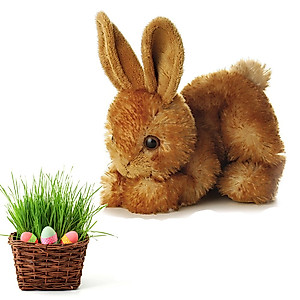 Aurora® Adorable Mini Flopsie™ Bitty Bunny™ Stuffed Animal - Playful Ease - Timeless Companions - Brown 8 Inches