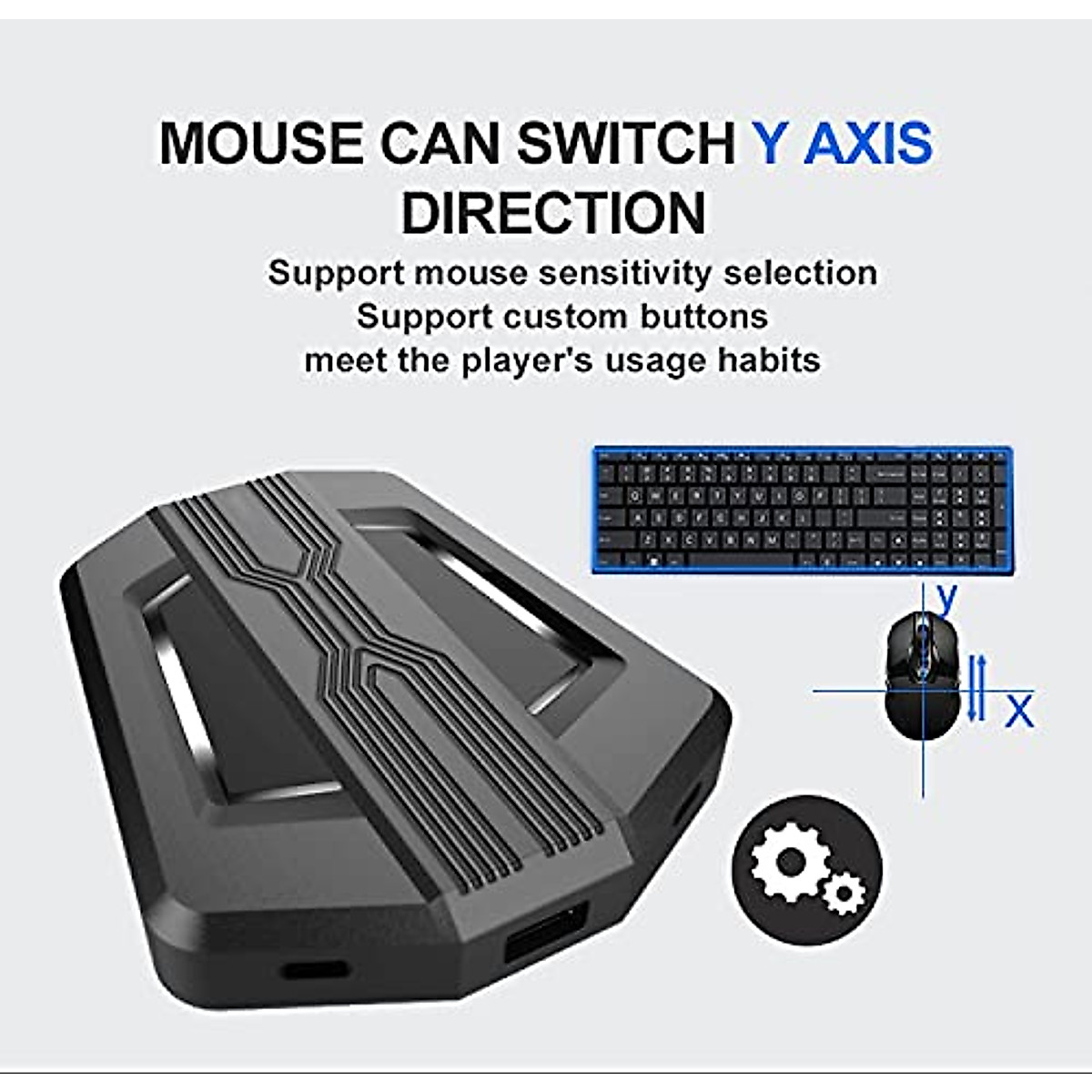 GDreamer HS-SW315 Keyboard and Mouse Adapter for Switch/Xbox One/ PS4/ PS3/Xbox 360