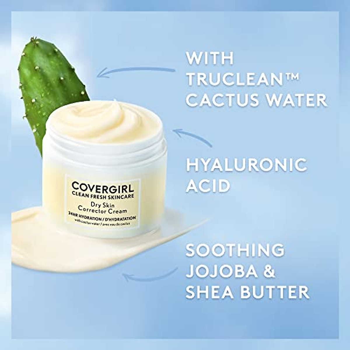 COVERGIRL Clean Fresh Skincare Dry Skin Corrector Cream 2.0 Oz