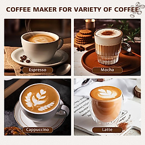 VONATES Stovetop Espresso Maker, 12 cup Moka Pot, Italian Coffee Maker Percolator, Stainless Steel Espresso Pots, 600ml/20oz(Espresso Cup=50ml) Coffee Pot Cafe Maker for Induction Cookers, Hobs