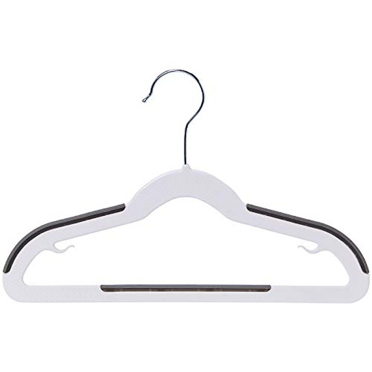 Amazon Basics Plastic Kids Clothes Hangers With Non-Slip Pad, 30-Pack, 12.8" W x 8" H x 0.3" D