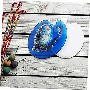 Hand Molds 2pcs Display Rack Mold Resin Tools Paint Holder Tray Molds for Resin Holder Casting Molds Casting Decoration Craft Accessories Silicone DIY Tools DIY Craft Mold Mix