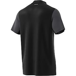 adidas Men's Club Tennis Polo Shirt, Black/Grey/White, Medium