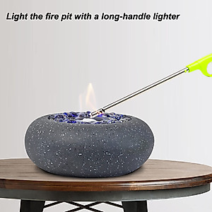 11-inch Portable fire Pit, Tabletop Fireplace fire Bowl Use Iso-Propyl Alcohol as Fuel. Clean-Burning Bio Ethanol Ventless Fireplace for Indoor Outdoor Patio Parties Events