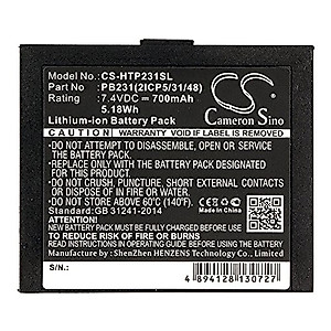 Replacement Battery for HiTi Pringo P231, Pringo P231 Photo Printer and PB231 Printers: 700mAh